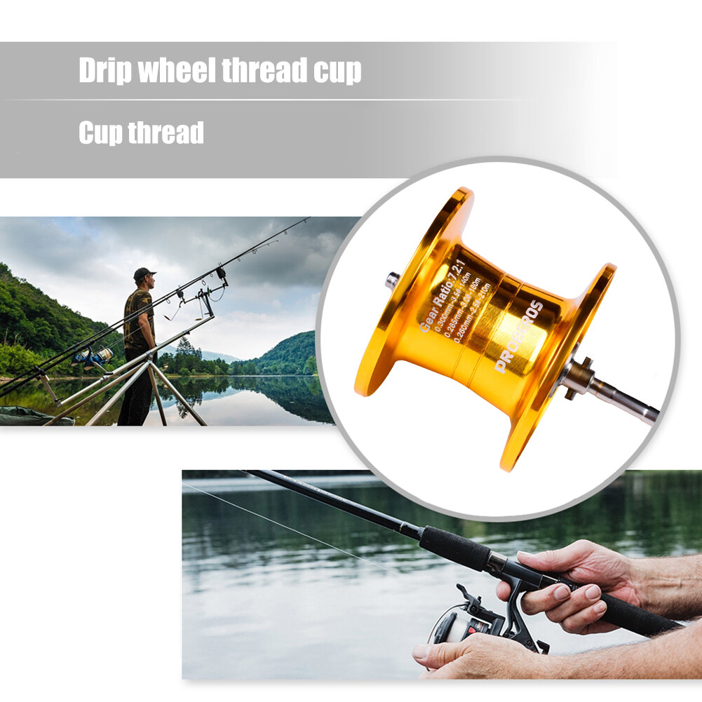 DIY Baitcasting Reel Shallow Spool Bearing 18+1BB Fishing Wheel ...