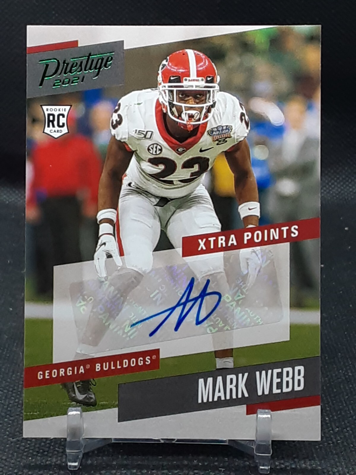 MARK WEBB 2021 PRESTIGE GREEN AUTO RC CHARGERS GEORGIA BULLDOGS | eBay