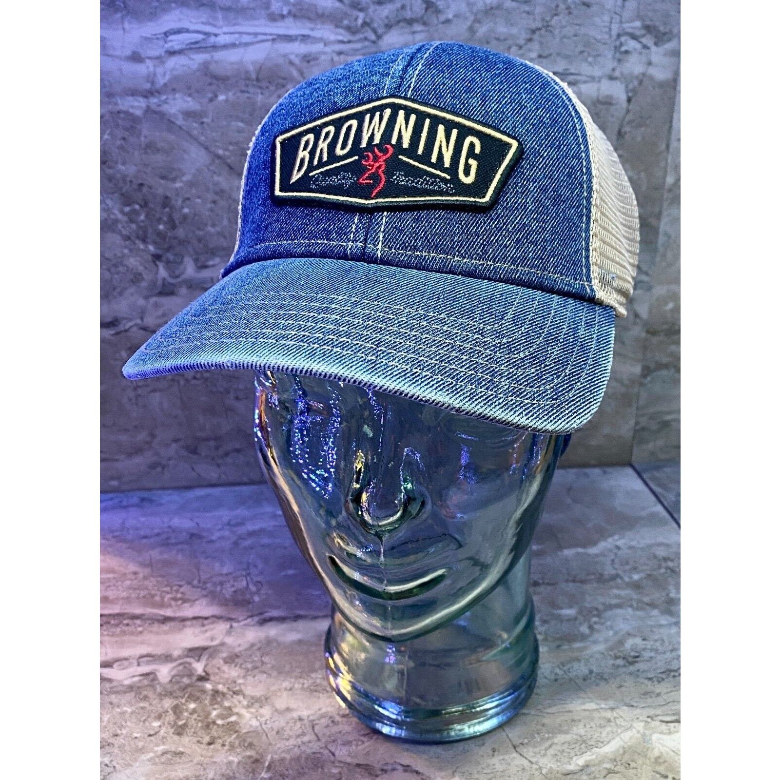 Browning Slack Denim Men's Snap Back Adjustable Hat One Size | eBay