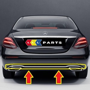 NEW GENUINE MERCEDES BENZ MB E CLASS W213 AVANTGARDE REAR BUMPER CHROME ...