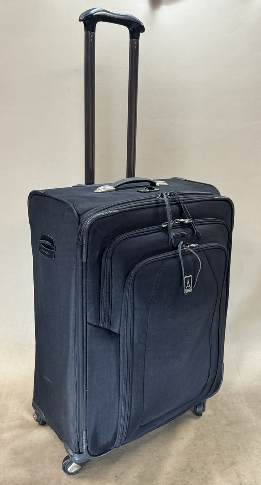 Travelpro Crew 9 Black 25" Expandable Spinner Suitcase 407126501 | eBay