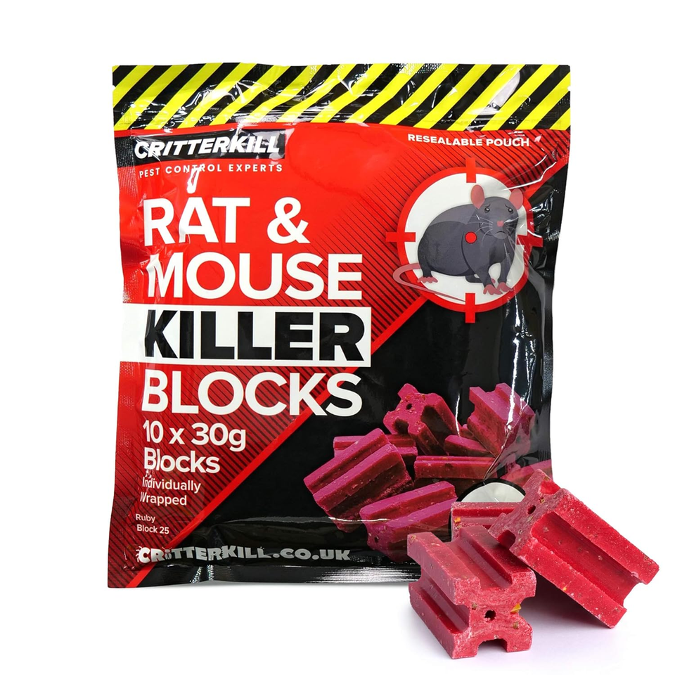 Critterkill Rat & Mouse Killer Poison Blocks 300G – Rat and Mouse ...
