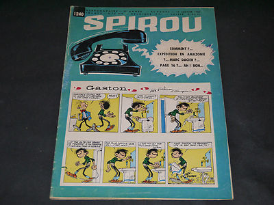 JOURNAL DE SPIROU N° 1240 SANS MINI-RÉCIT | eBay