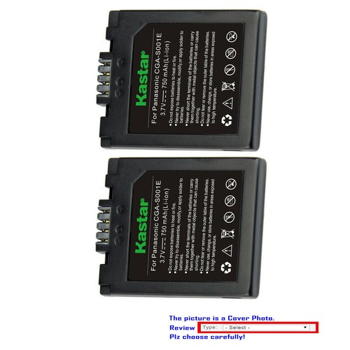 Kastar Replacement Battery Pack for CGA-S001 & Panasonic DMC-FX5 DMC ...