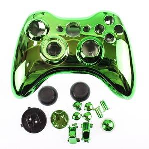 Xbox 360 Green Chrome Custom Video Game Controller By