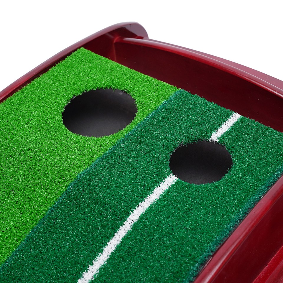 Indoor Golf Putting Green Practice Mat Exerciser W/Auto Ball Return ...