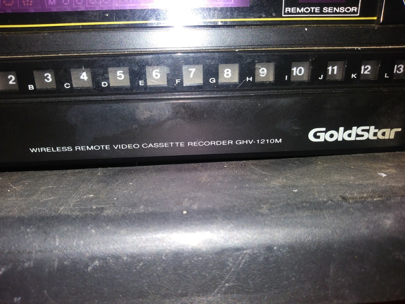 Goldstar GHV-1210M VCR VHS Player, Made in Korea, Very Rare, w/ Remote ...