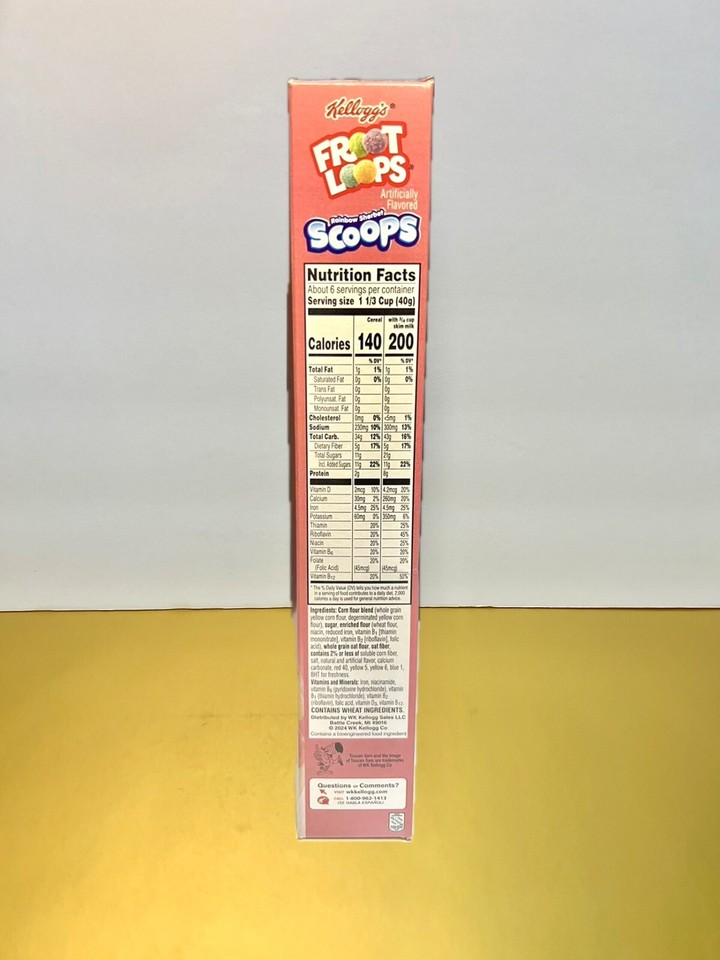 〽️New Special Edition Kelloggs Froot Loops Rainbow Sherbet SCOOPS ...