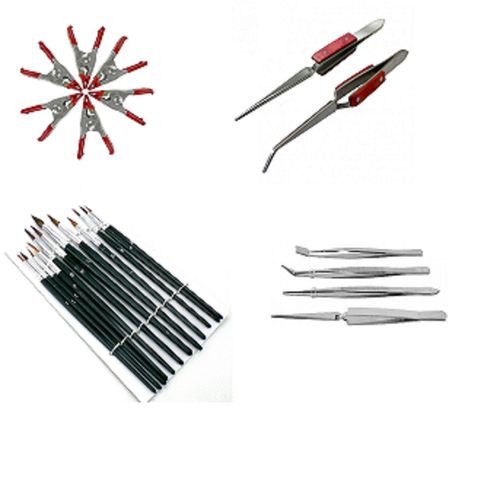 Precision Craft Hobby Tool Kit Tweezers Clamps Brushes Airfix Model ...