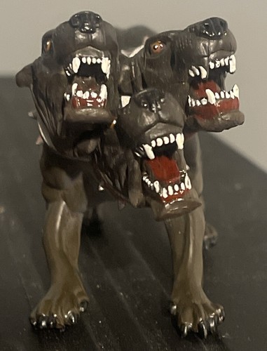 Cerberus Hades Fluffy 3 Headed Dog Figure 2003 Papo Harry Potter | eBay