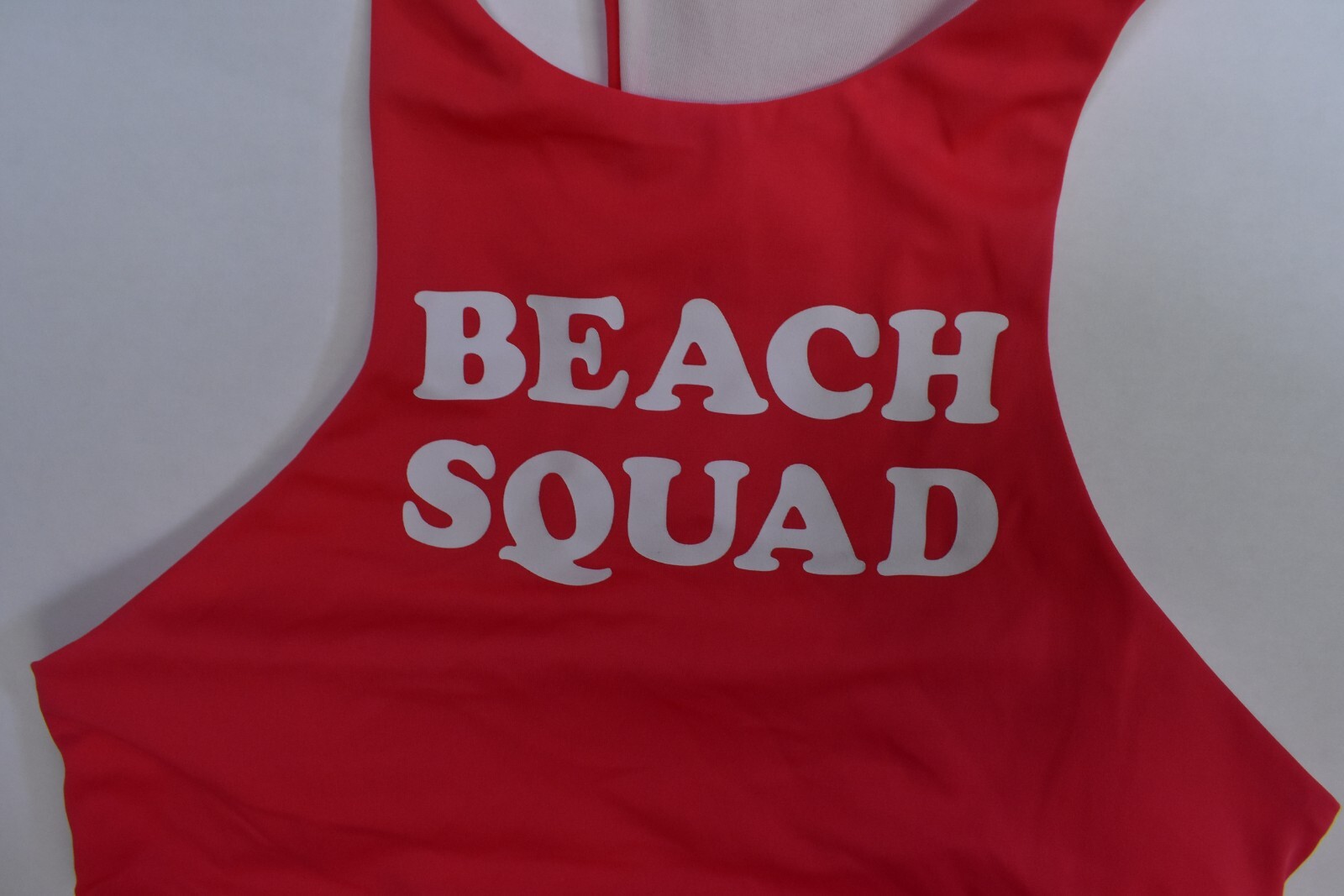 Pink Victorias Secret Womens Red Beach Squad Racerback Swimwear Bikini ...