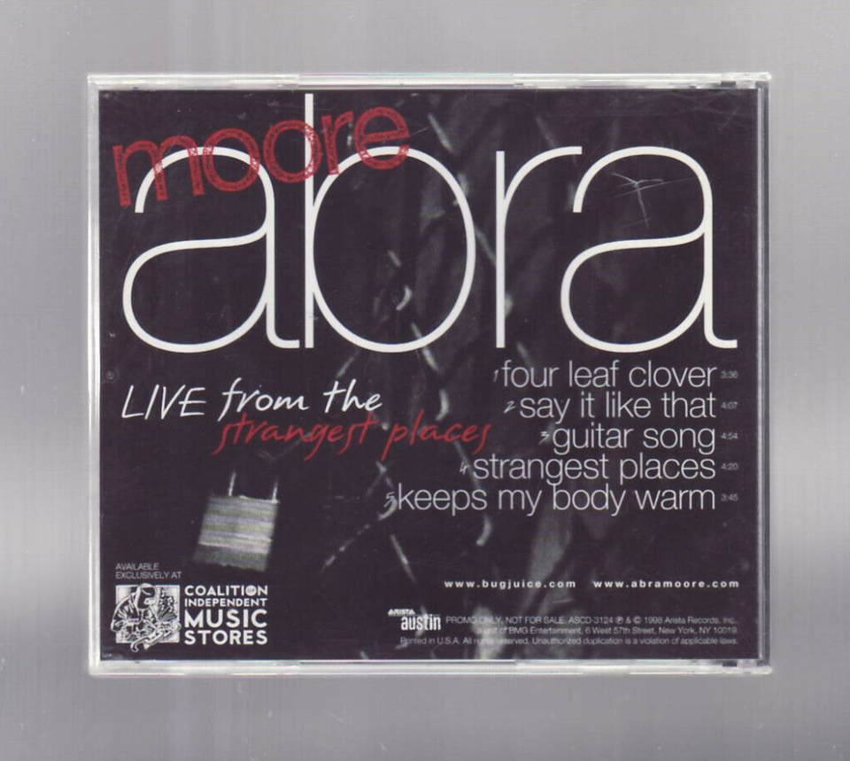 (CD) ABRA MOORE - LIVE From The Strangest Places / 5 Trk PROMO | eBay
