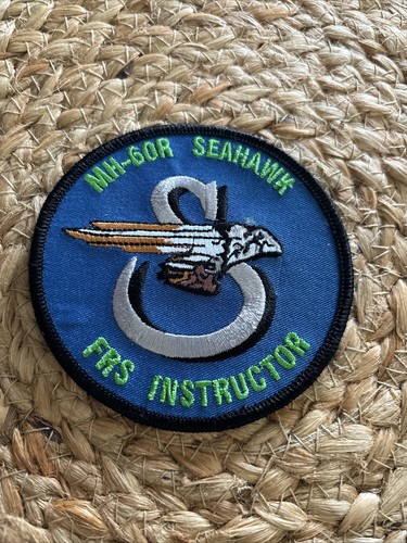 SEAHAWK MH-60R FRS INSTRUCTOR PATCH LOGO JACKET RARE USN NAVY IRON ON ...