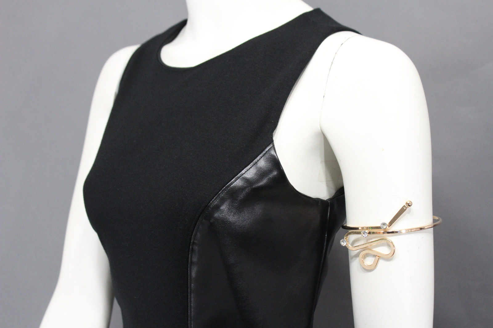 Women Gold Metal Wrap Around Swirl Arm Cuff | eBay