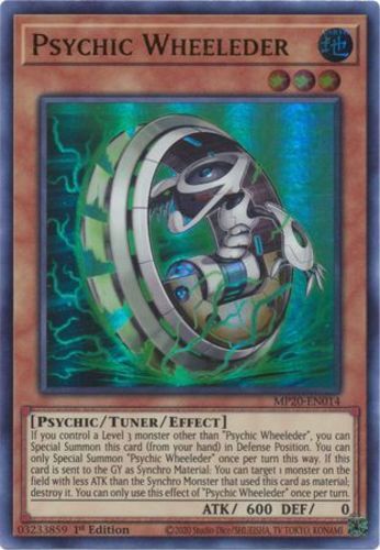 Yugioh! 1x Psychic Wheeleder - MP20-EN014 - Ultra Rare - 1st Edition ...
