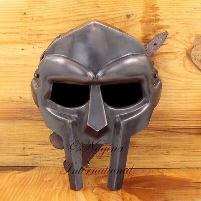 Gladiator Helmet Face Mask MF Doom Halloween Costume Headwear Doom Face ...