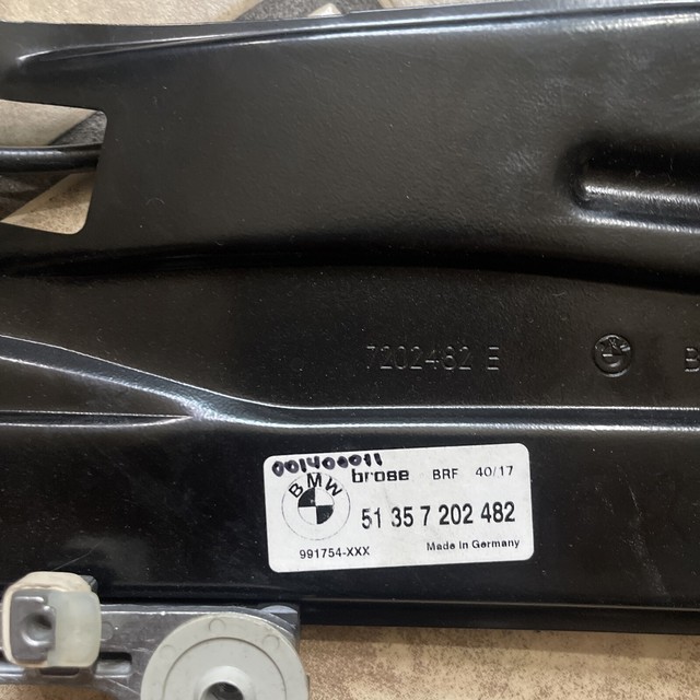 Genuine OEM Rear Right Window Regulator for BMW 51357202482 for sale ...