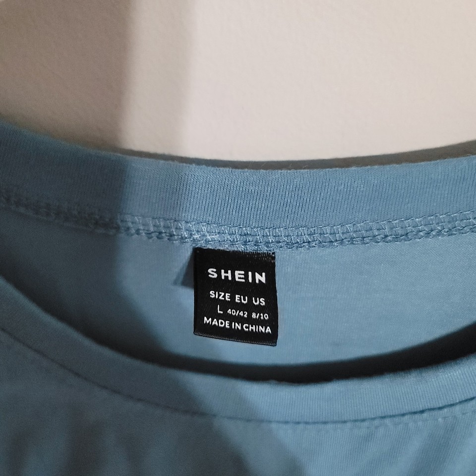 Womens Shein Top Size Large Blue Goose Geese Goosebumps Graphic Tshirt Soft | eBay