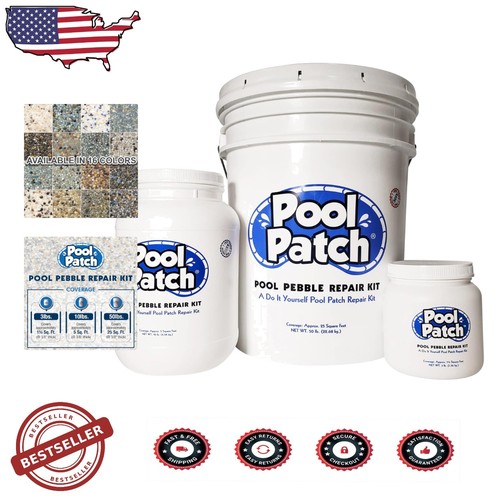 10-Pound Aqua White Pool Pebble Repair Kit - Easy Application & Strong ...