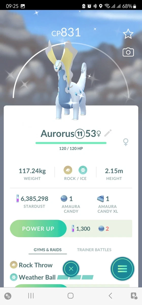 Amaura Evolution Level