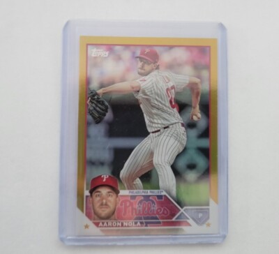 2023 Topps Series 1 Aaron Nola #278 Gold Foil Parallel Philadelphia ...