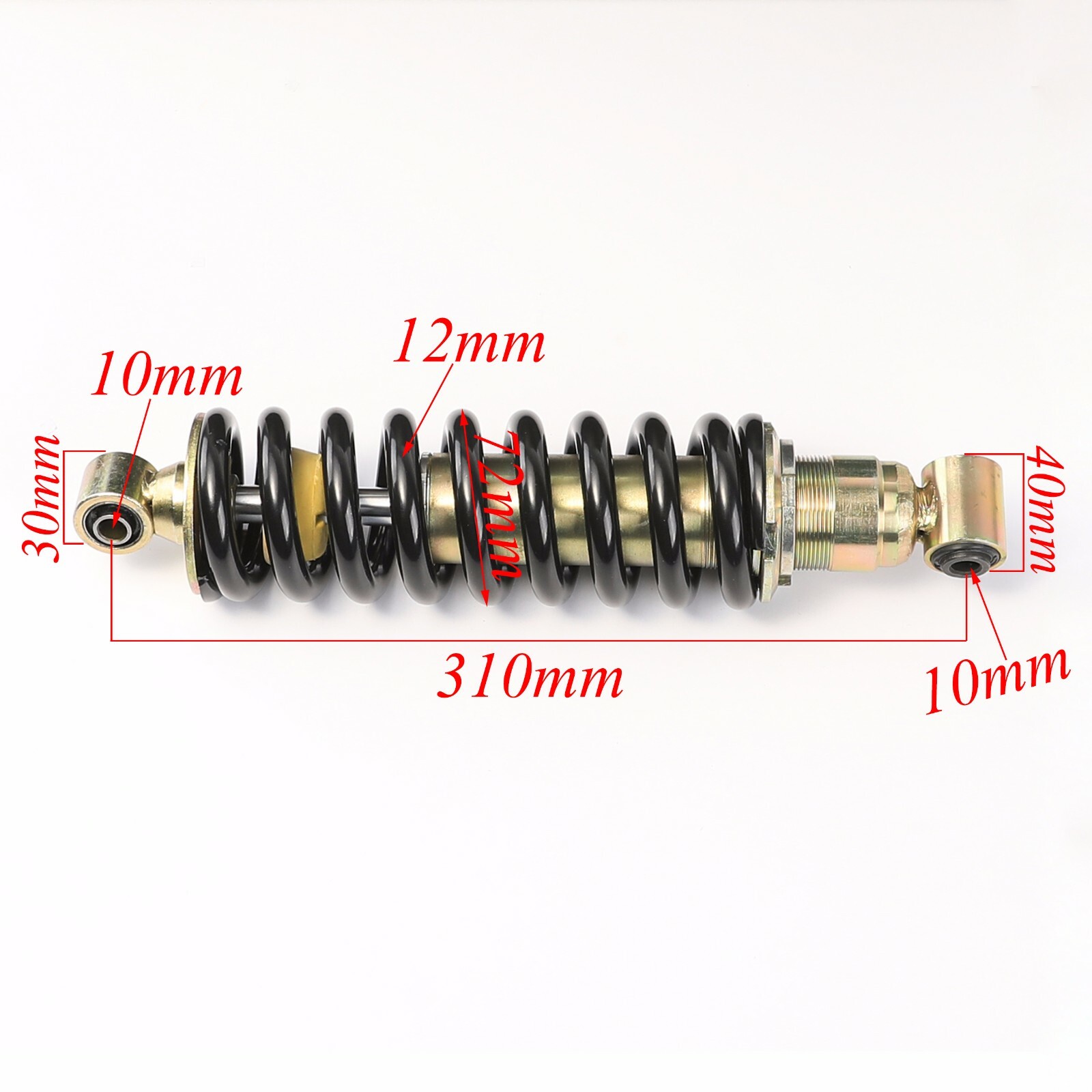 310mm Rear Shock Absorber Suspension Pit Dirt Bike Motorcycle ATV ...