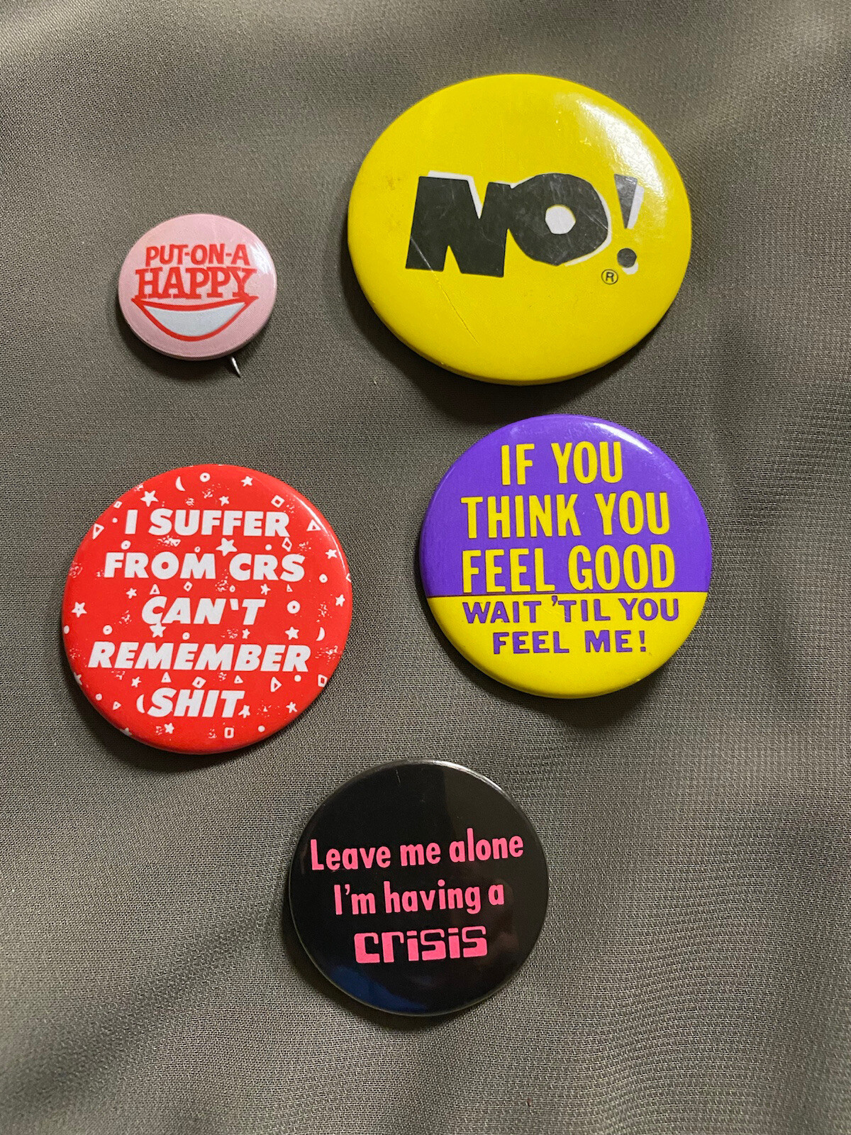 Lot Of Vintage pinback Buttons Comedy 1” To 2.25”Lot Of 5 Set #5 | eBay