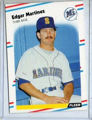 1988 Fleer EDGAR MARTINEZ #378 Rookie Card Seattle Mariners NM-MINT | eBay