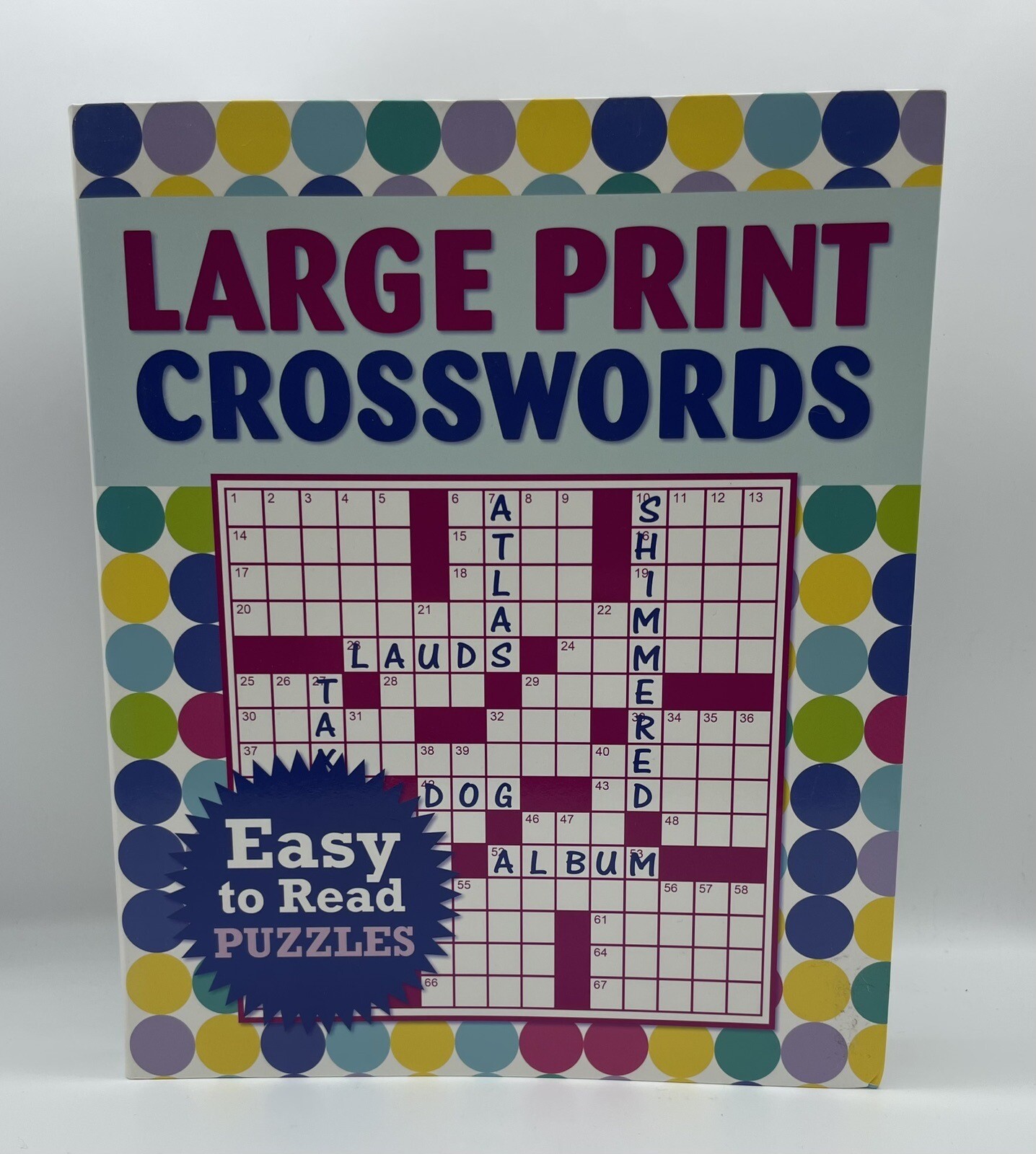 Large Print Crosswords Easy to Read Puzzles Super Size Puzzle Book | eBay
