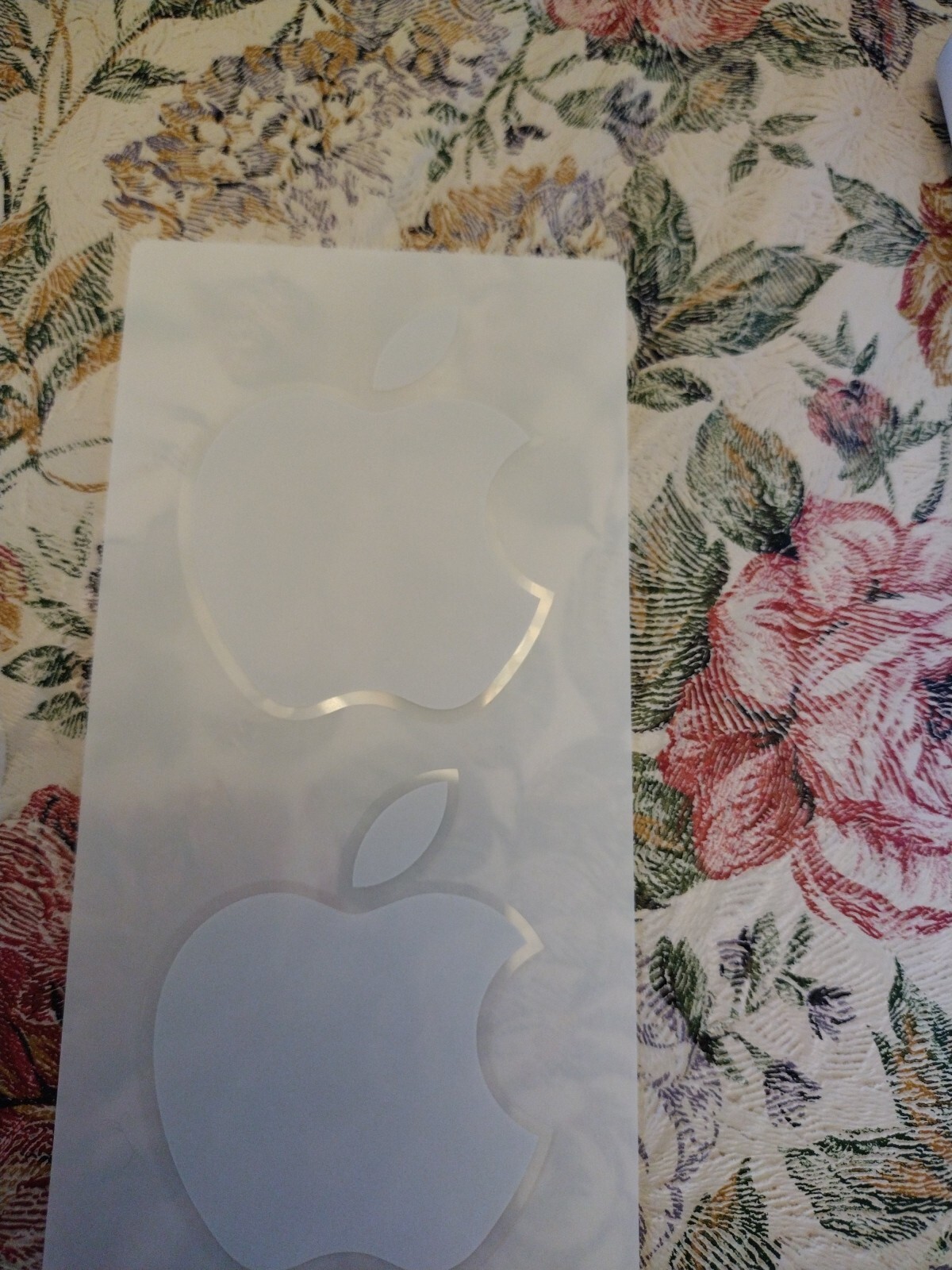Apple Logo Sticker Decal, White - Genuine OEM - Includes 2 Stickers ...