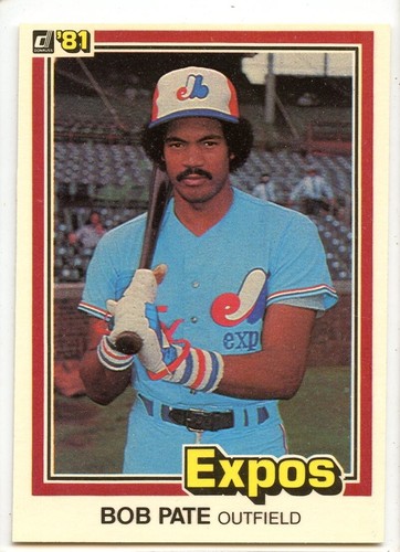 1981 Donruss Baseball #545 Bob Pate Base Montreal Expos | eBay
