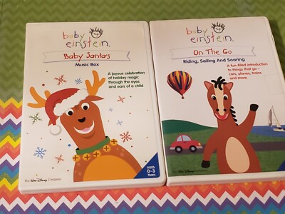 BABY EINSTEIN - LOT OF 2 DVDs - BABY SANTA'S MUSIC BOX & ON THE GO | eBay