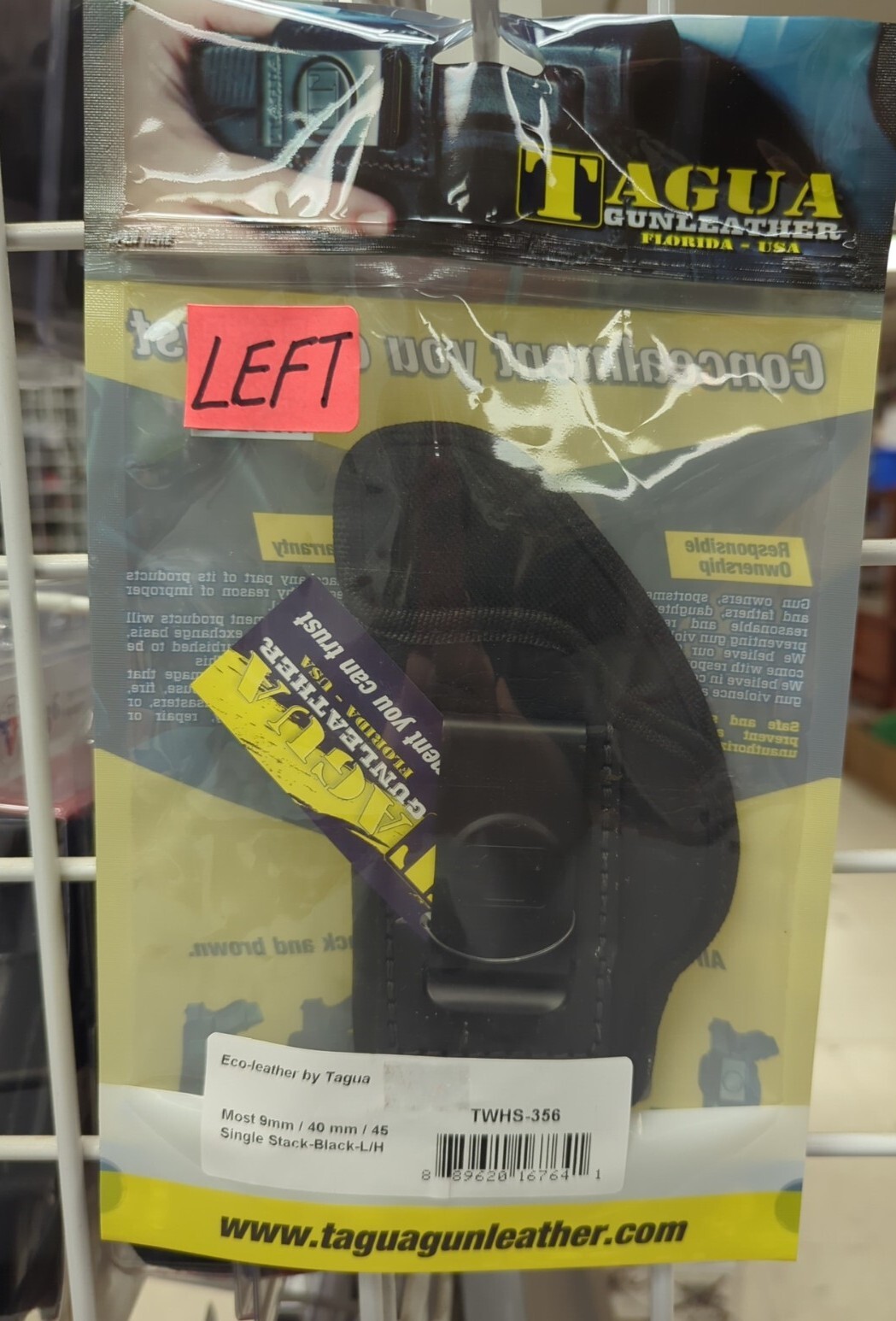 TAGUA Holster Most SINGLE Stack 9mm .40 cal .45 TWHS-356 Kahr Taurus ...