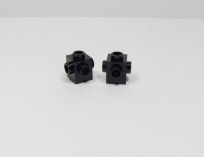 LEGO Lot of 2 Black 1x1 Modified Bricks w/ Studs on All Sides D5 | eBay