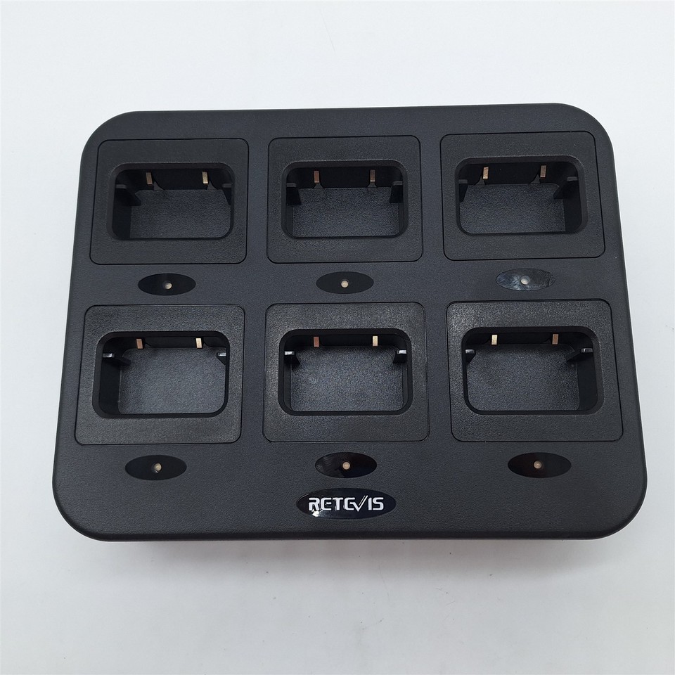 Retevis RT68 NR10 Six-Way Charger, Multi Unit Rapid Charger for Retevis ...