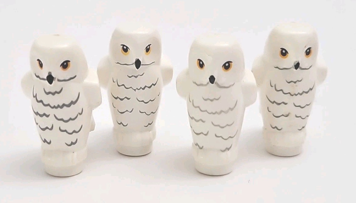 LEGO Owl Animal Lot of 4 Hedwig & Harry Potter Birds Pets Minifigure ...