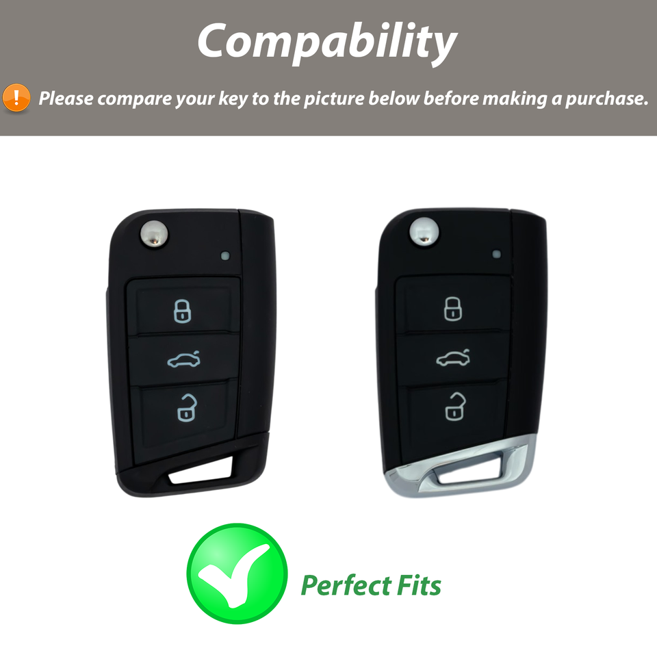 Car Key Cover Case For Volkswagen VW Polo Tiguan Passat Golf 7 MK7 with ...