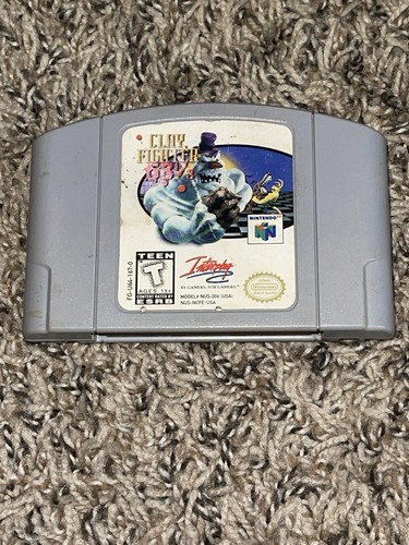 Clay Fighter 63 1/3 Nintendo 64 N64 Tested Working Game Cartridge ...