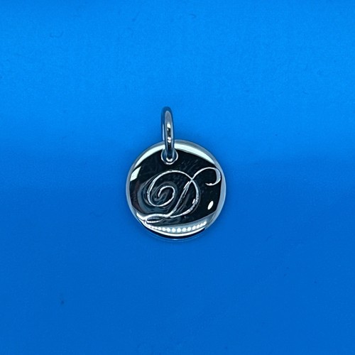 Tiffany & Co. 925 Silver Letter “D” Notes Alphabet Disc Initial Charm ...