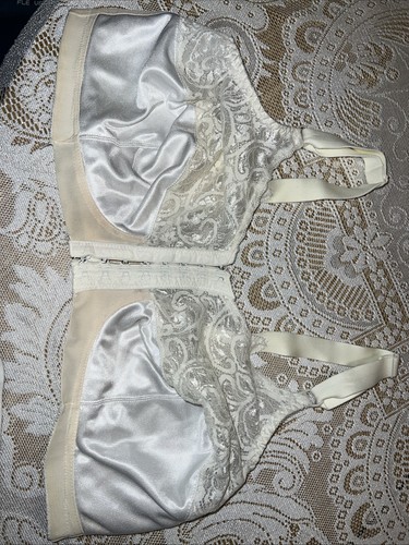 Just My Size jms Bra 44D Comfort Cushion Strap Soft Cup White Vintage ...