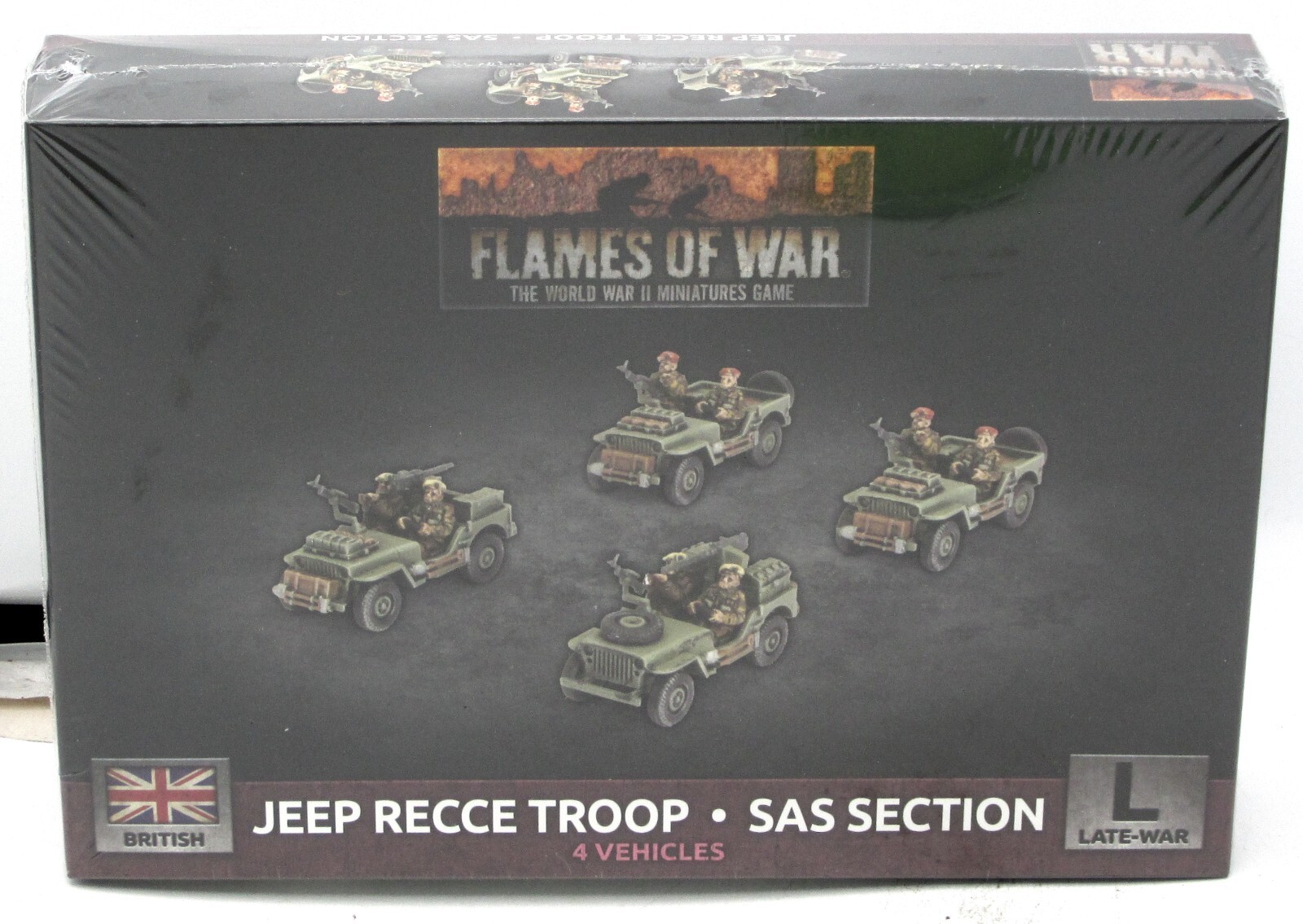 Flames of War BBX73 Jeep Recce Troop SAS Section (British) WW2 ...