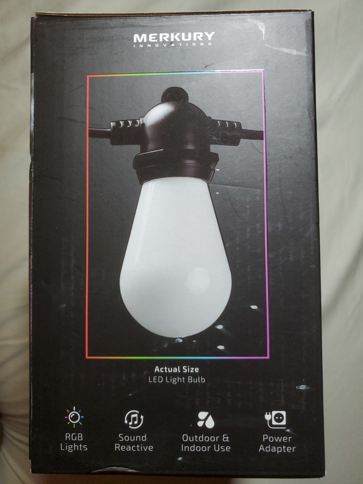 Merkury Innovations Indoor / Outdoor Cafe RGB LED Lights / Sound ...