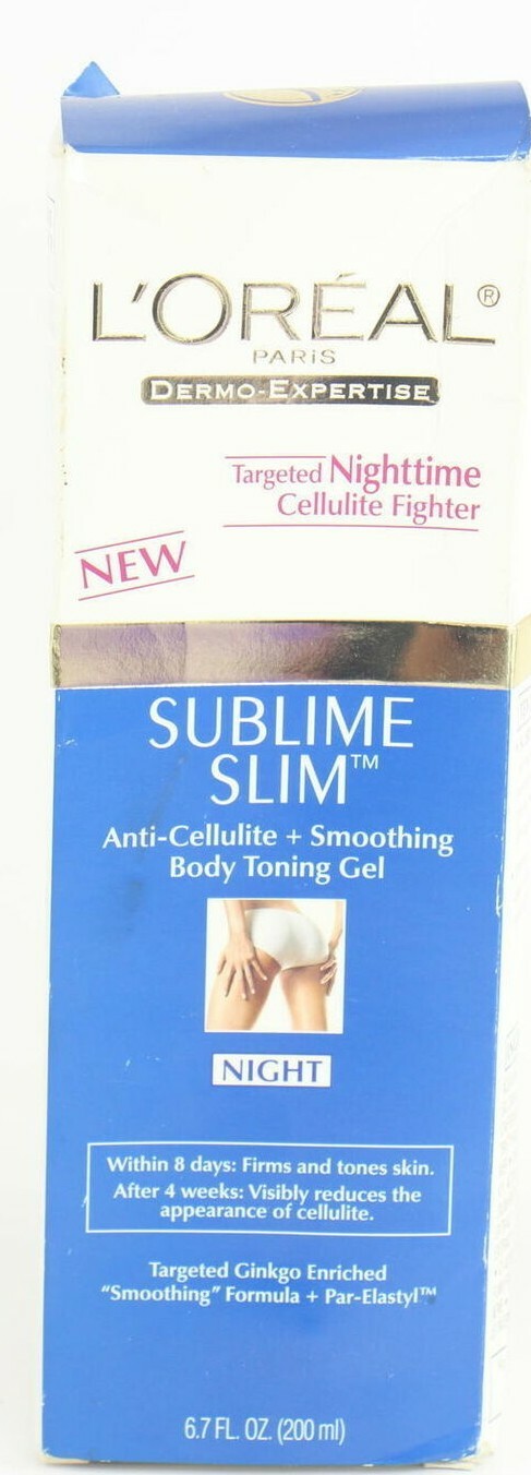 LOreal Sublime Slim AntiCellulite Smooth Body Toning Gel Night 6.7 oz ...