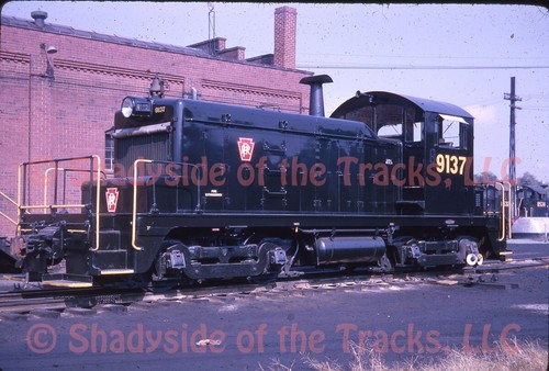 Pennsylvania Railroad PRR EMD SW1 Diesel #9137 Orig Slide ...