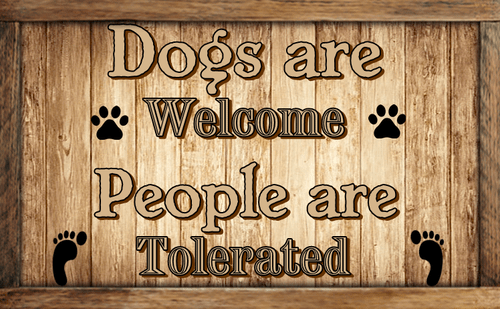 (Dogs & People) WALL DECOR, RUSTIC, COUNTRY, PRIMITIVE, HARD WOOD, SIGN ...