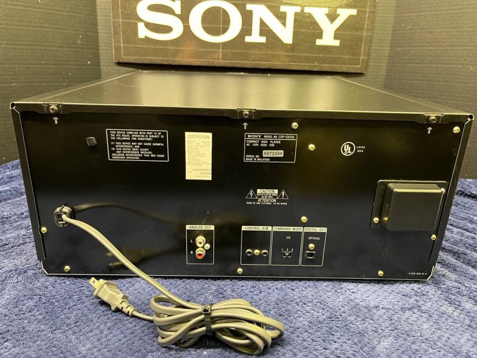 _-GUARANTEED REFURB-_ Sony CDP-CX235 200 CD Compact Disc Changer Player ...
