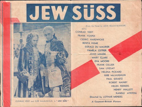 Jew Suss Original US Movie Herald from the 1942 Movie Rare! | eBay