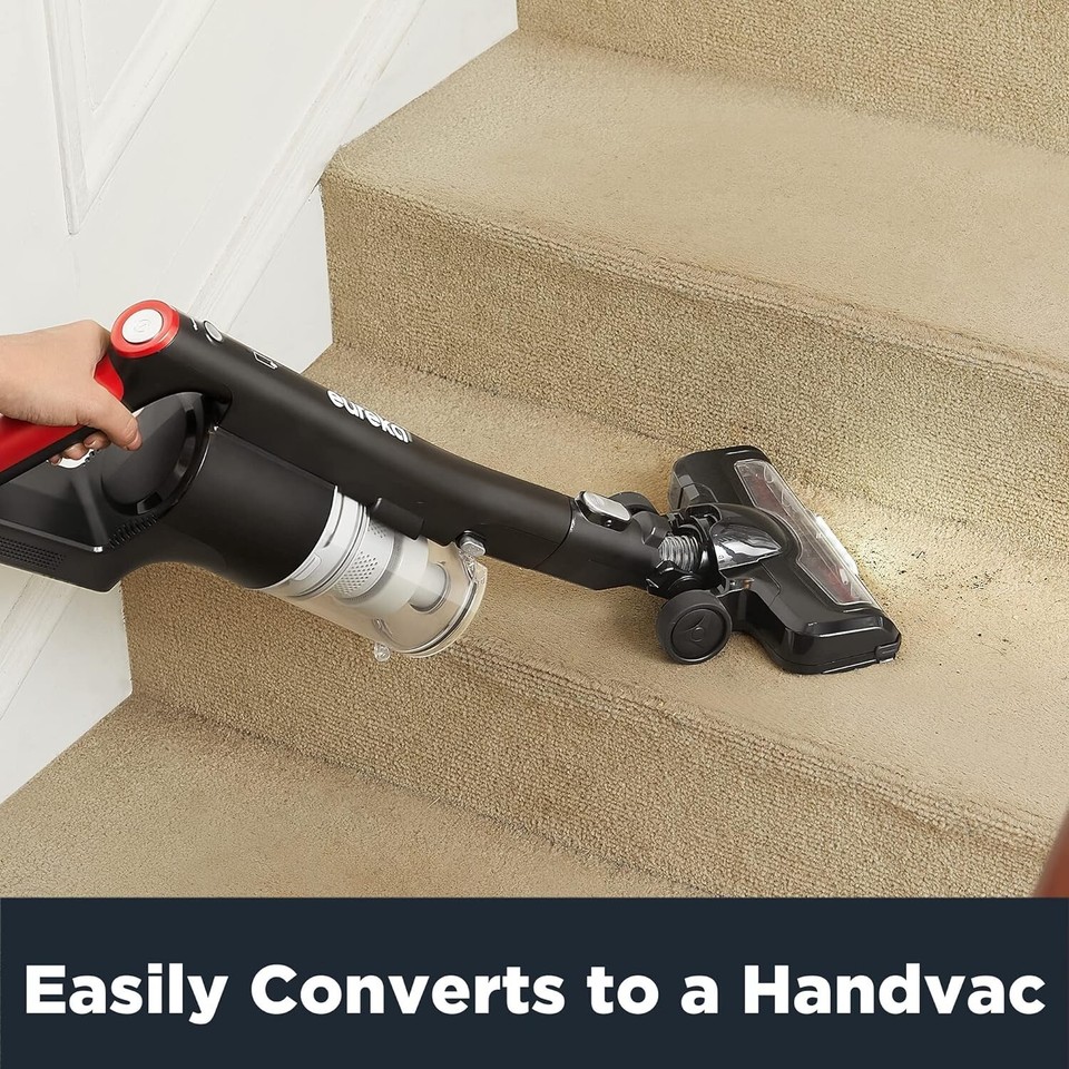 EUREKA Cordless Vacuum Cleaner LED Headlights, Stick and Handheld NEC ...