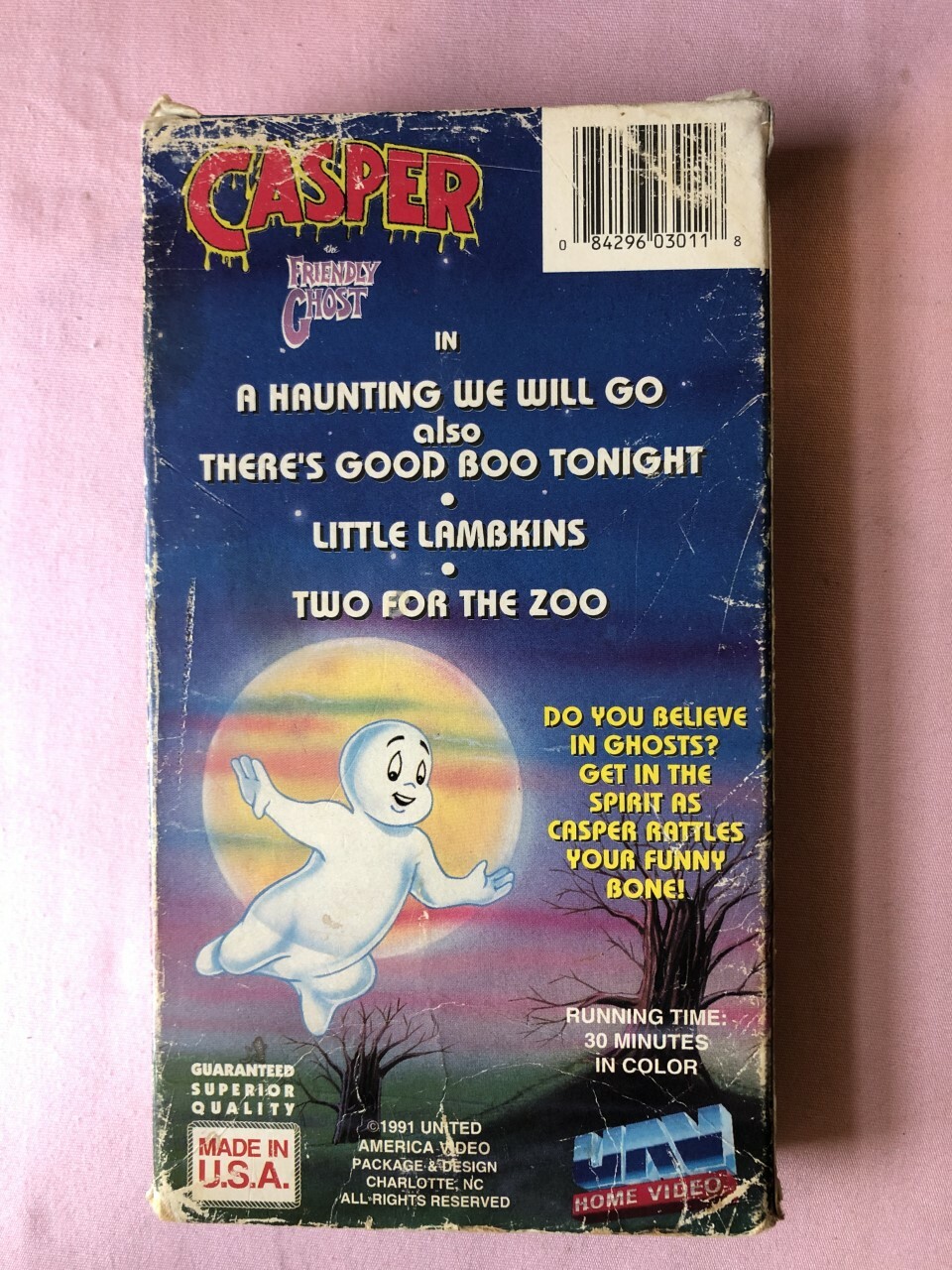 Casper The Friendly Ghost (VHS, 1991, Slip Sleeve) UAV Home Video ...