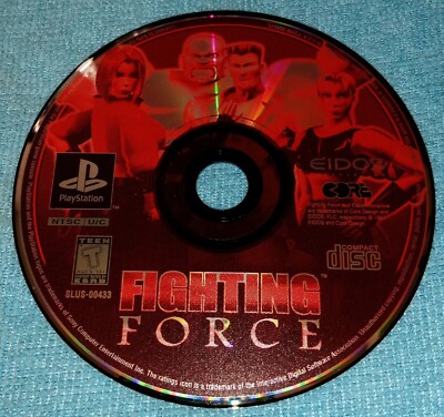 Fighting Force for Sony PlayStation 1 PS1 Complete Black Label DISC ...